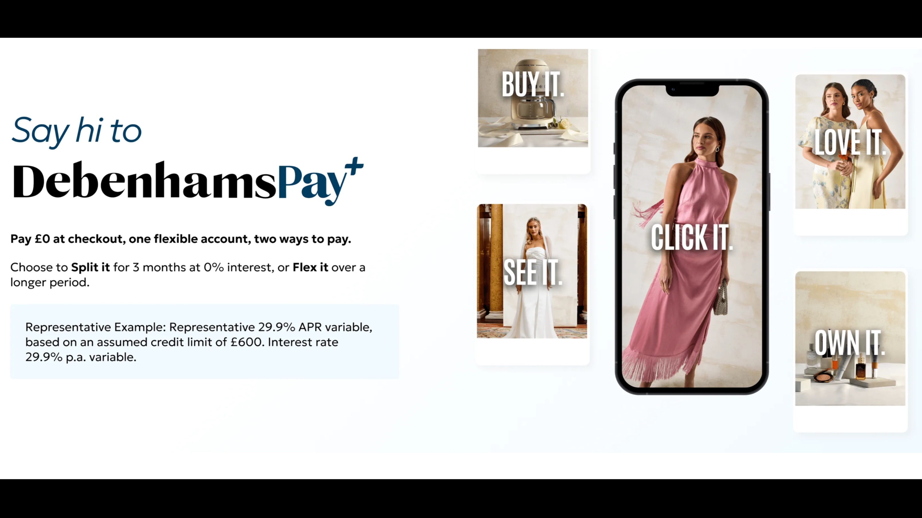 Debenhams unveils new buy now, pay later option for online shoppers ...