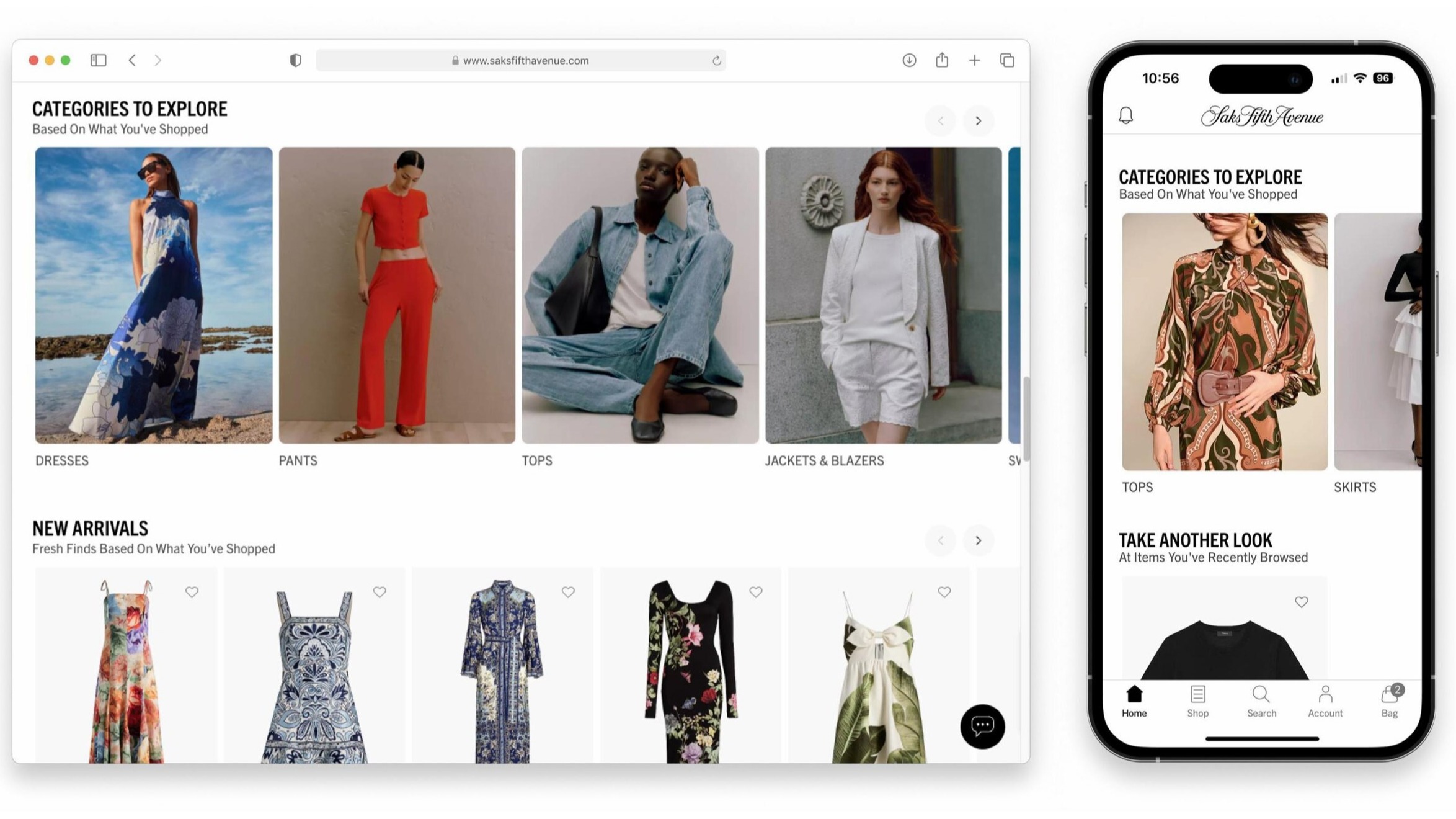 Saks rolls out hyper-personalised homepage - Retail Systems